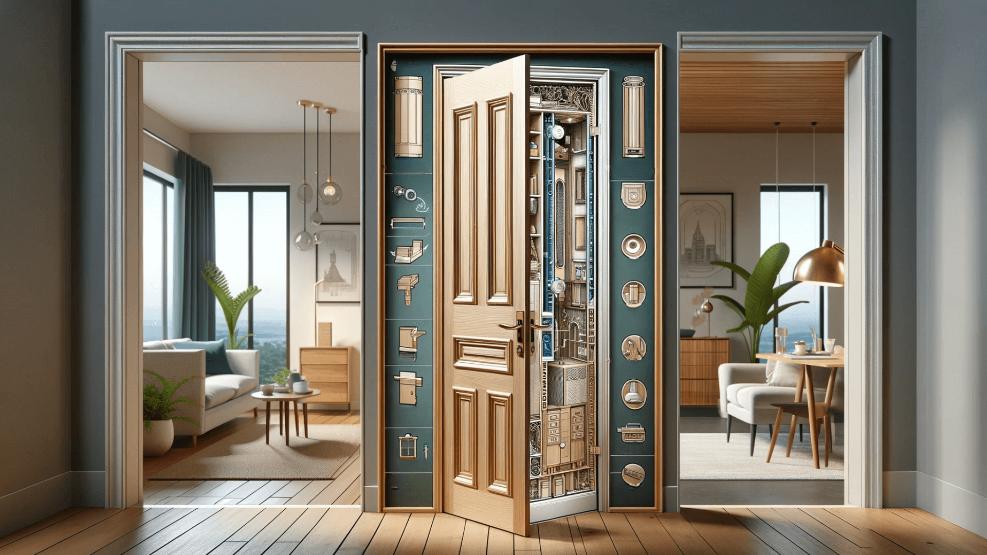 How does door architrave enhance the look of an entrance? - UK Oak Doors