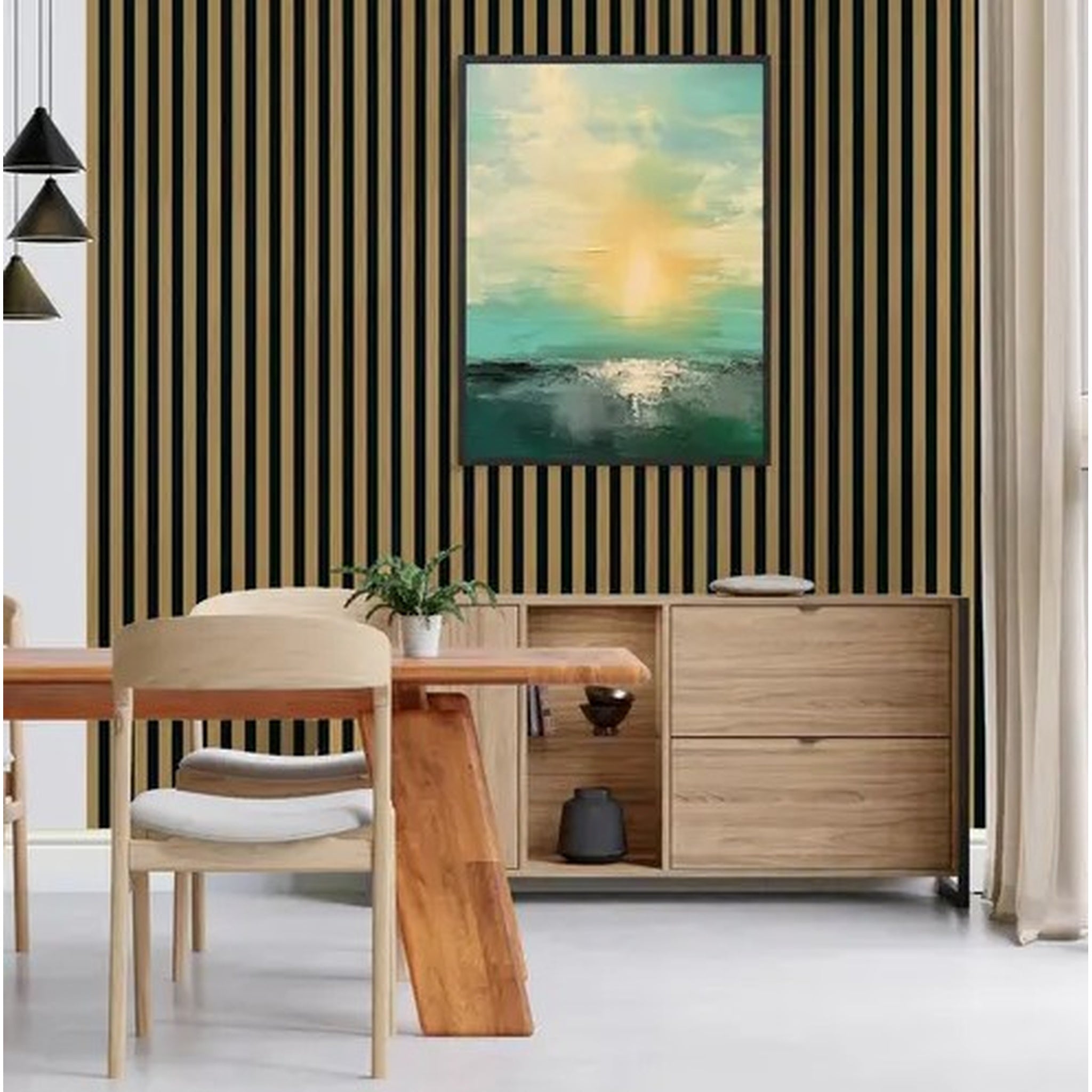 JB Kind Oak Laminate Acoustic Wall Panel | UK Oak Doors