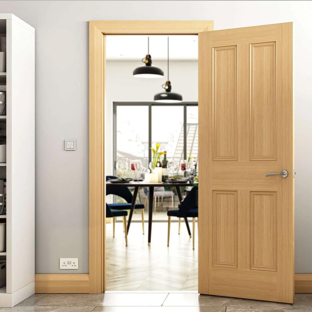Kingston Oak FD30 Panel Fire Door | UK Oak Doors