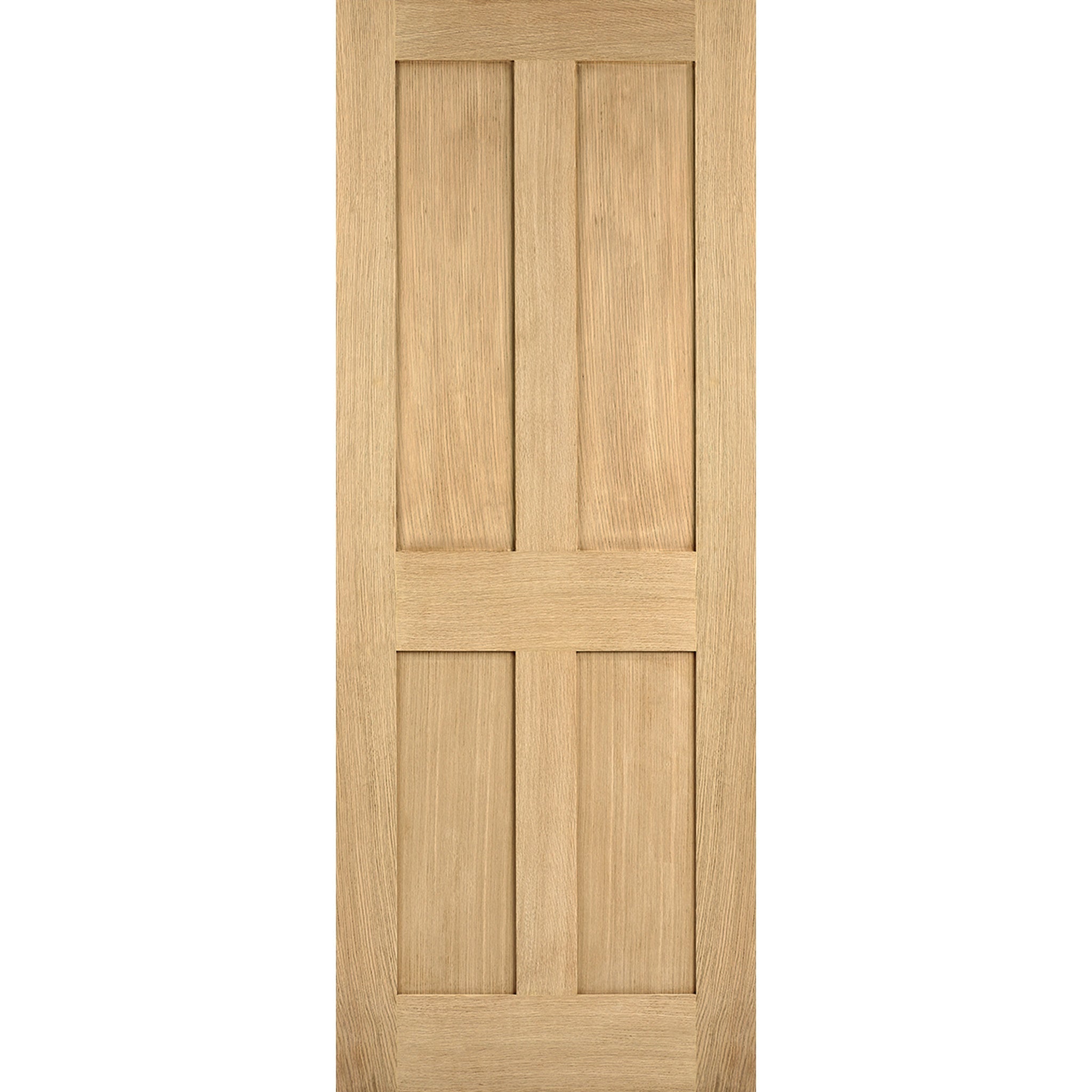 London Flat 4P Unfinished Oak Internal Door | UK Oak Doors | UK Oak Doors