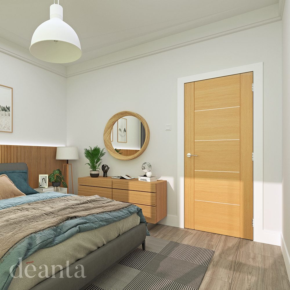 Valencia Prefinished Oak Internal Door | UK Oak Doors | UK Oak Doors