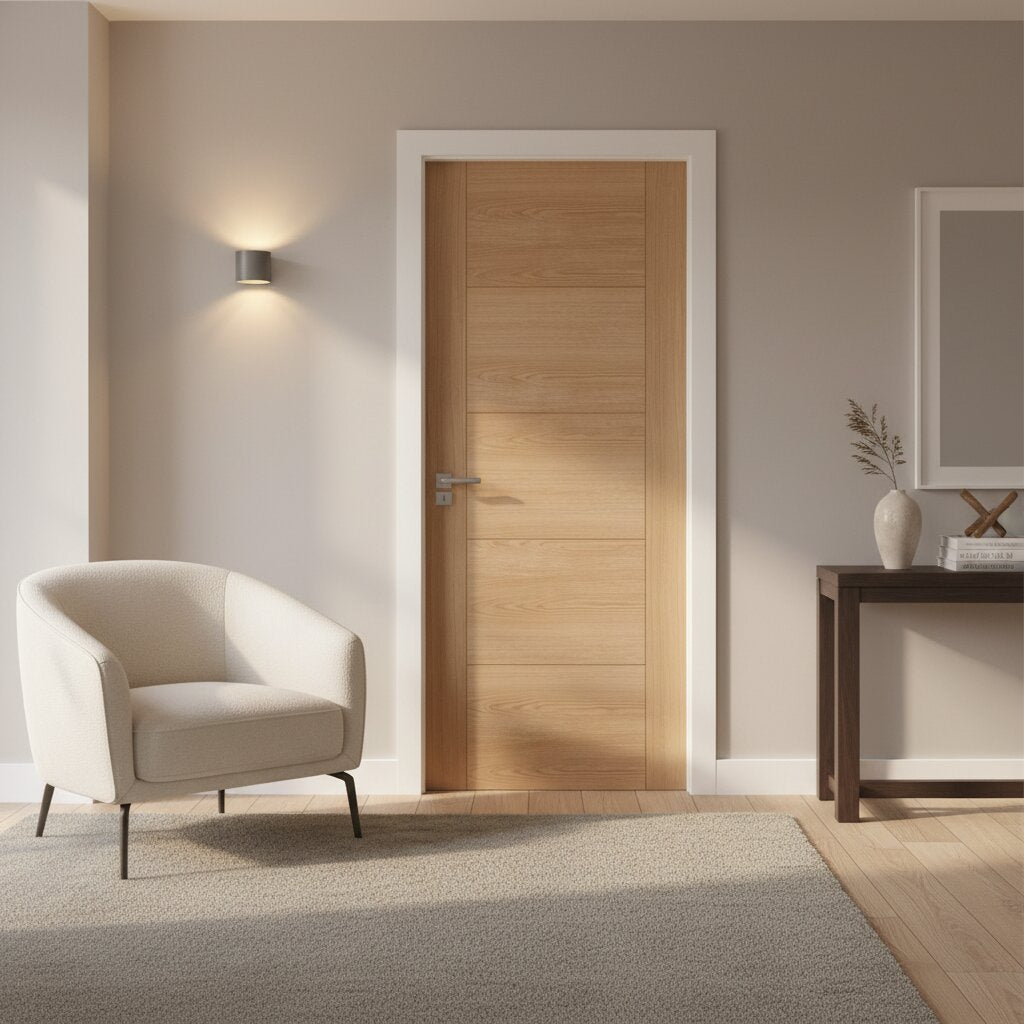 Vancouver Prefinished Oak FD60 Internal Fire Door | UK Oak Doors | UK ...